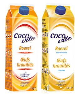 Les mélanges d'oeufs brouillés liquides de Cocovite